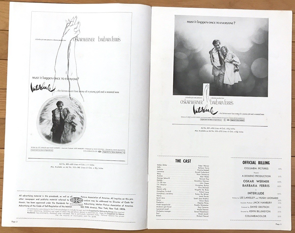 Interlude (1968) Pressbook